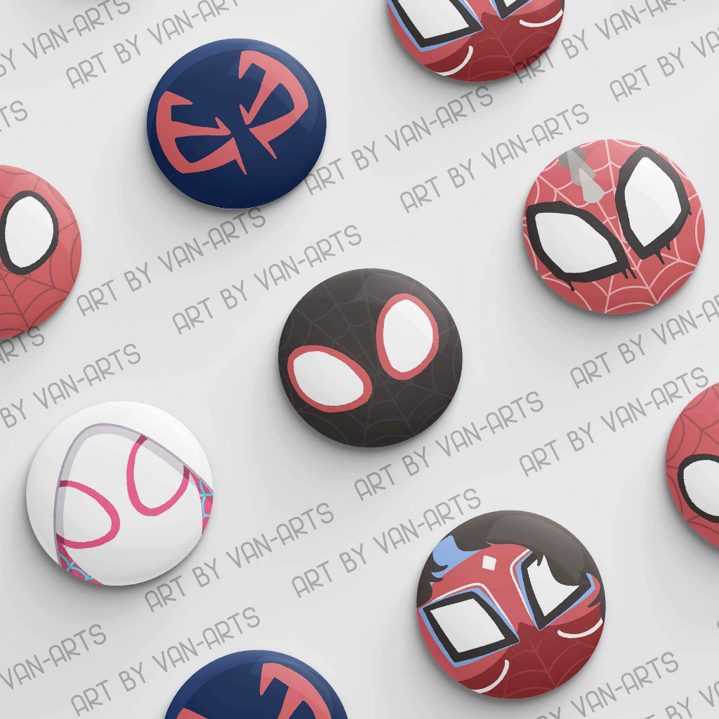 Jual Pin Button Spider-man: Across The Spider-verse / Spiderman Into ...