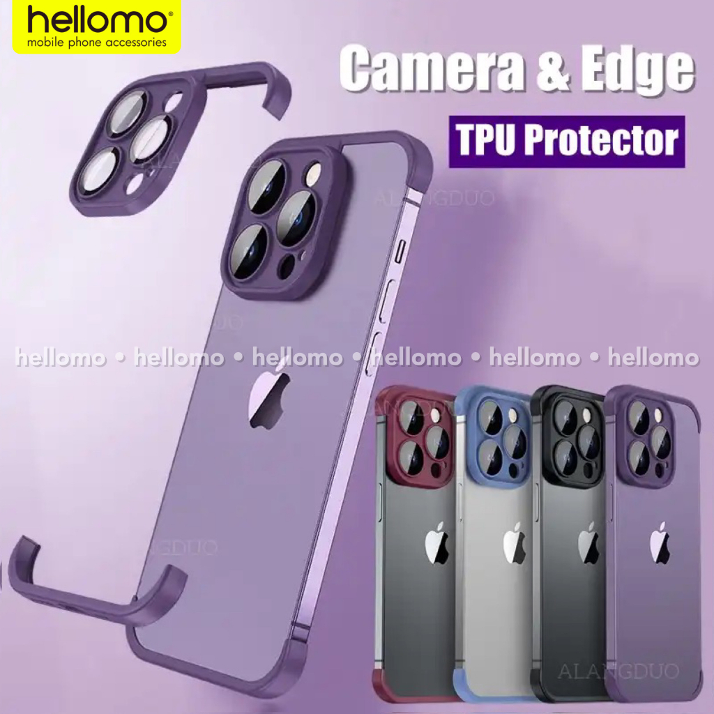 Jual Corner Bumper Case iPhone Casing Pelindung Lensa Kamera TPU Cover ...