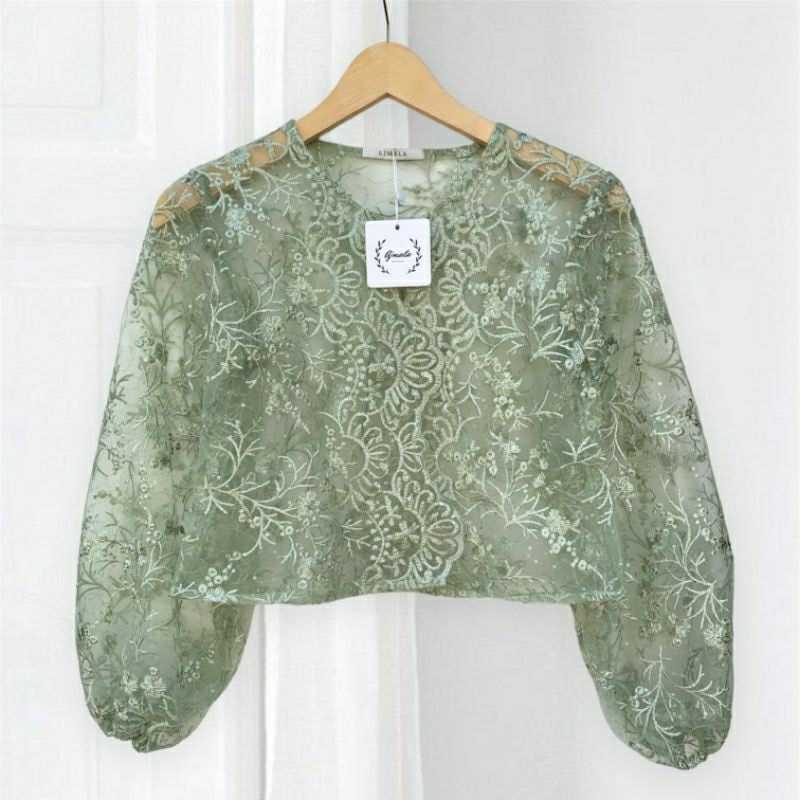 Jual Crop outer brokat / outer brukat / baju kondangan / Ajmala ...