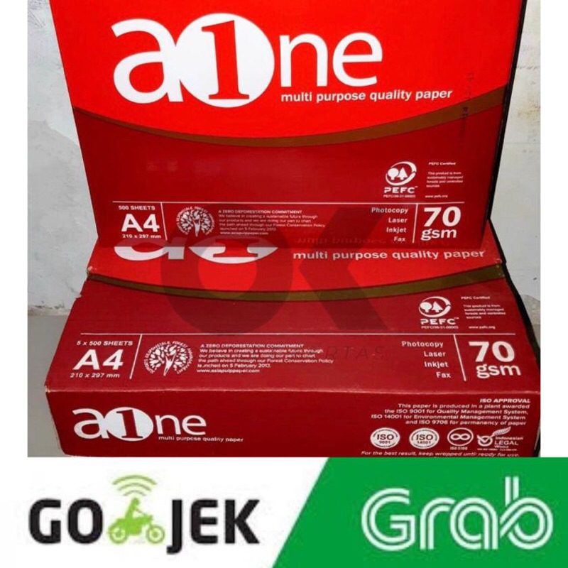 Jual Kertas HVS A4 AONE 70gr (PER DUS isi 5 rim) *KHUSUS INSTANT ...