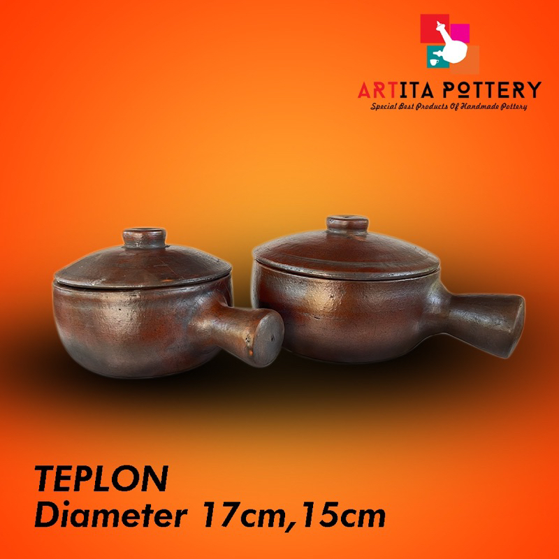 Jual TEPLON D16cm D18cm REBUSAN JAMU GERABAH TANAH LIAT | Shopee Indonesia