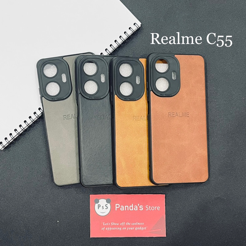 Jual Leather Case Realme C55 Softcase Kulit Elegan Casing Slim Fit ...