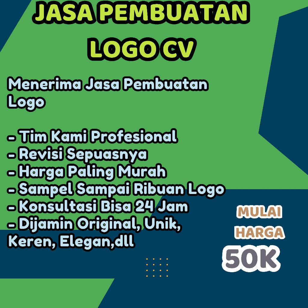 Jual NGEDESAIN LOGO 24 JAM JADI, REVISI BEBAS - [Bisa Bayar Bertahap ...