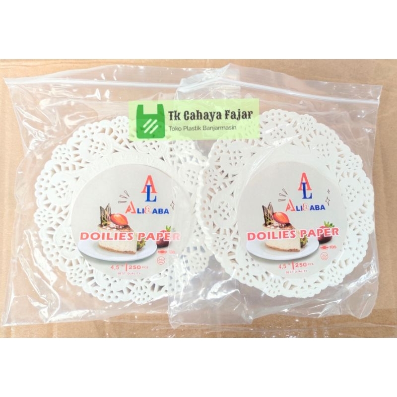 Jual Paper Dollies 4,5 Inch Kertas Alas Renda Kue isi 250 lembar ...
