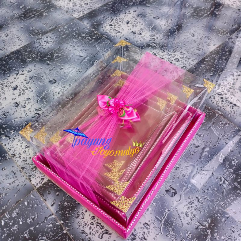 Jual Kotak hantaran parsel seserahan pernikahan tutup mika isi 4 Box ...