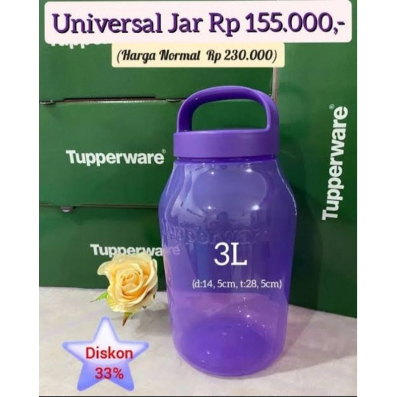 Jual universal jar 2L tupperware | Shopee Indonesia