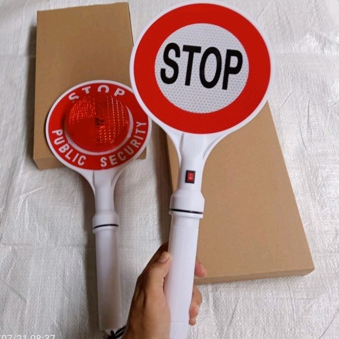 Jual papan stop elektrik, papan sign stop dapat menyala, papan stop ...