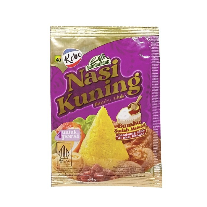 Jual Kobe Bumbu Aduk Nasi Kuning 15gr Instan instant | Shopee Indonesia