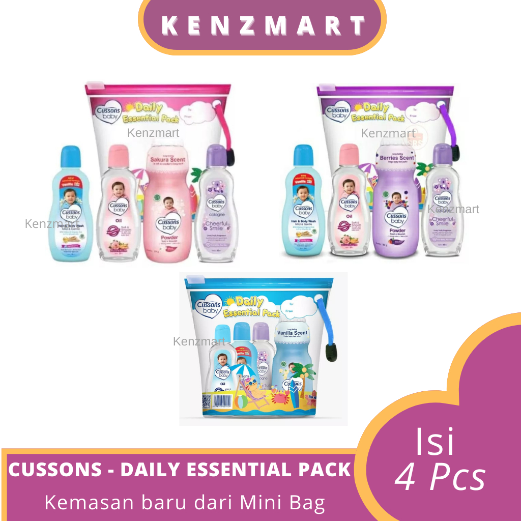 Jual Cussons Baby Daily Essential Pack isi 4 / Paket Hadiah Bayi Baru ...
