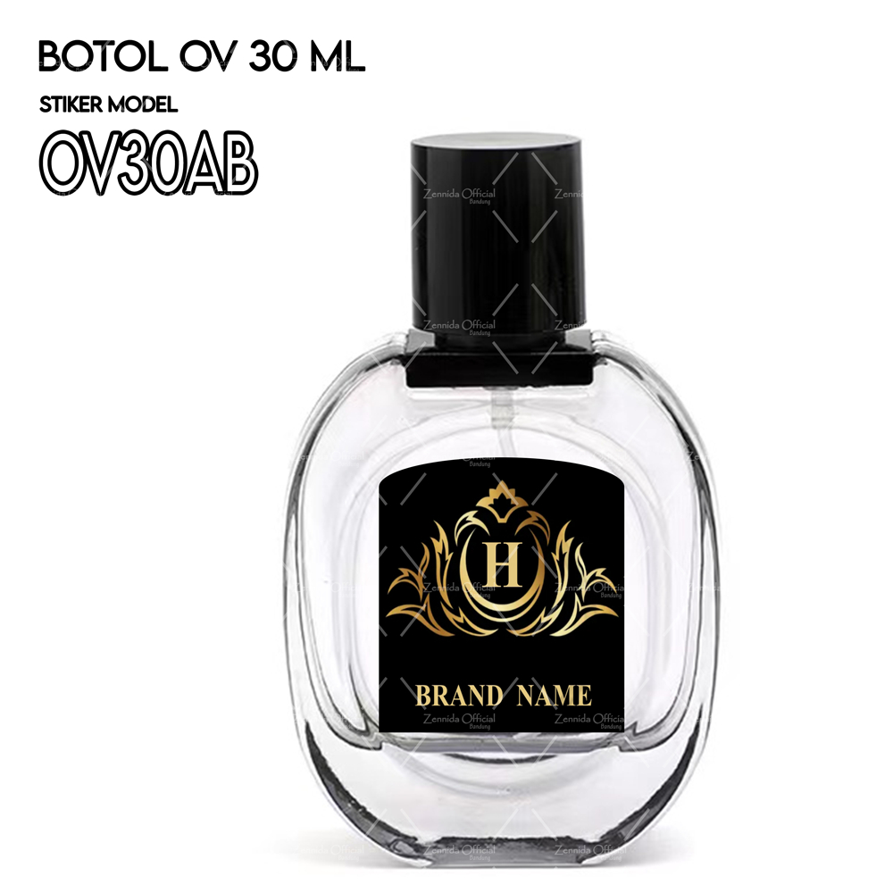 Jual Stiker Botol Parfum OV 30 ml Oval Parfume Sticker Label Custom ...