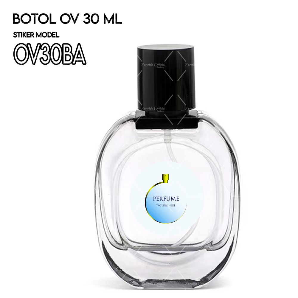 Jual Stiker Botol Parfum OV 30 ml Oval Parfume Sticker Label Custom ...