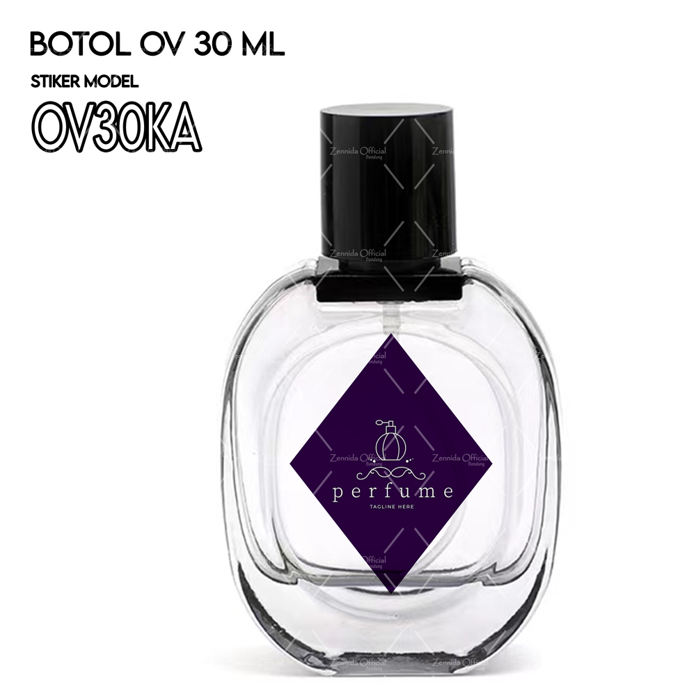 Jual Stiker Botol Parfum OV 30 ml Oval Parfume Sticker Label Custom ...