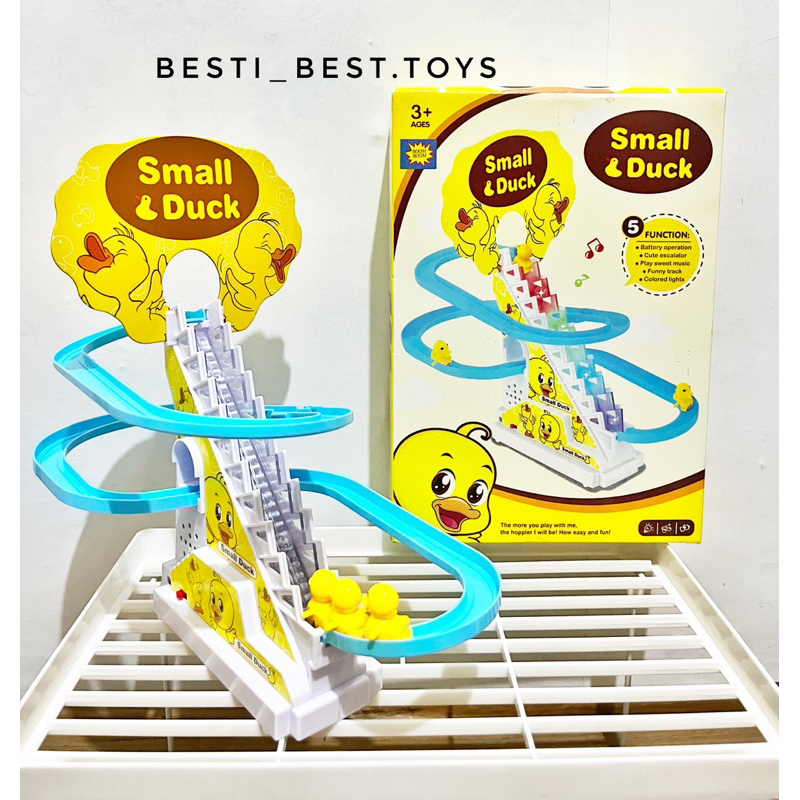Jual mainan naik turun tangga bebek | seluncur bebek kuning | track ...