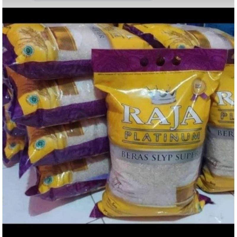 Jual Beras Raja platinum 5kg | Shopee Indonesia