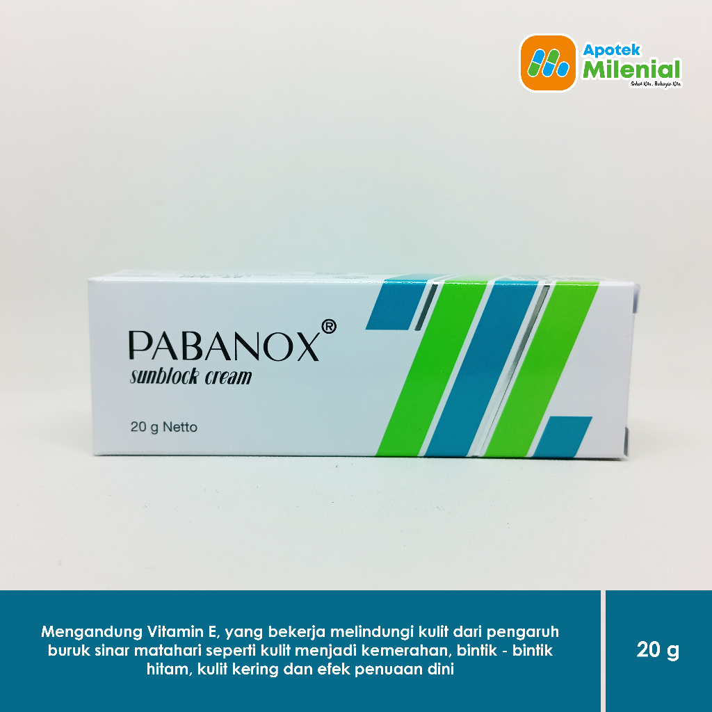 Jual Pabanox Cream 20 g / Melindungi Kulit Dari Paparan Sinar Matahari ...