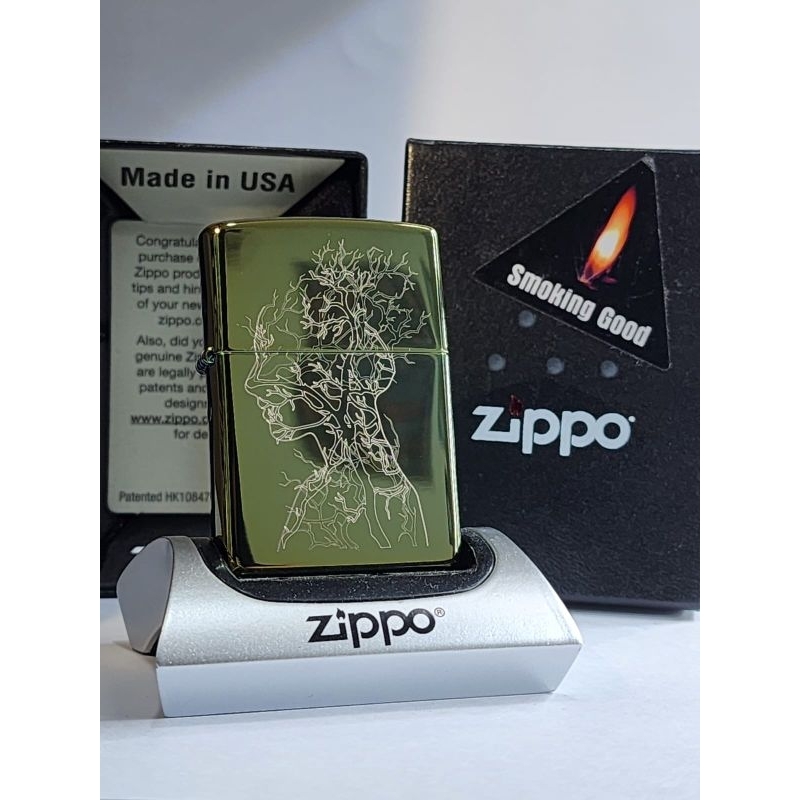 Jual Zippo Original Human Tree Design 28129 | Shopee Indonesia