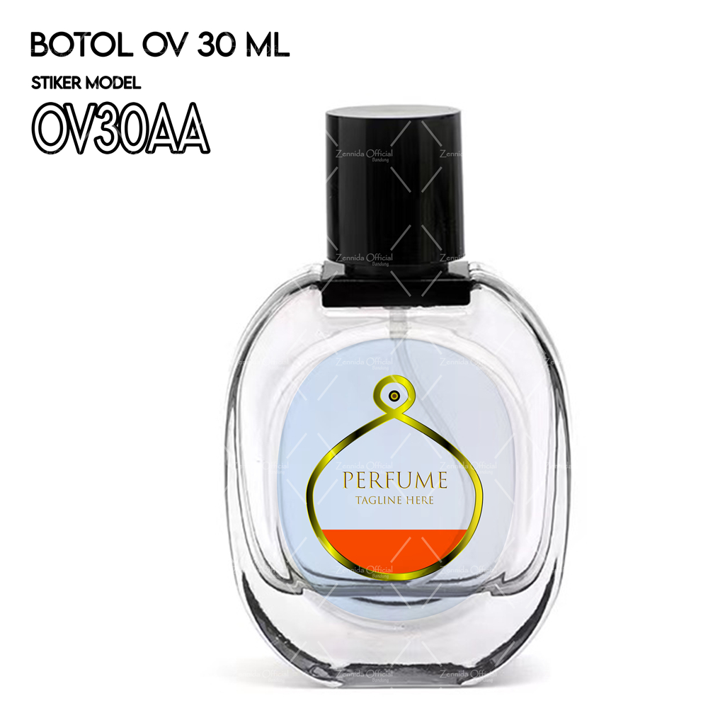 Jual Stiker Botol Parfum OV 30 ml Oval Parfume Sticker Label Custom ...