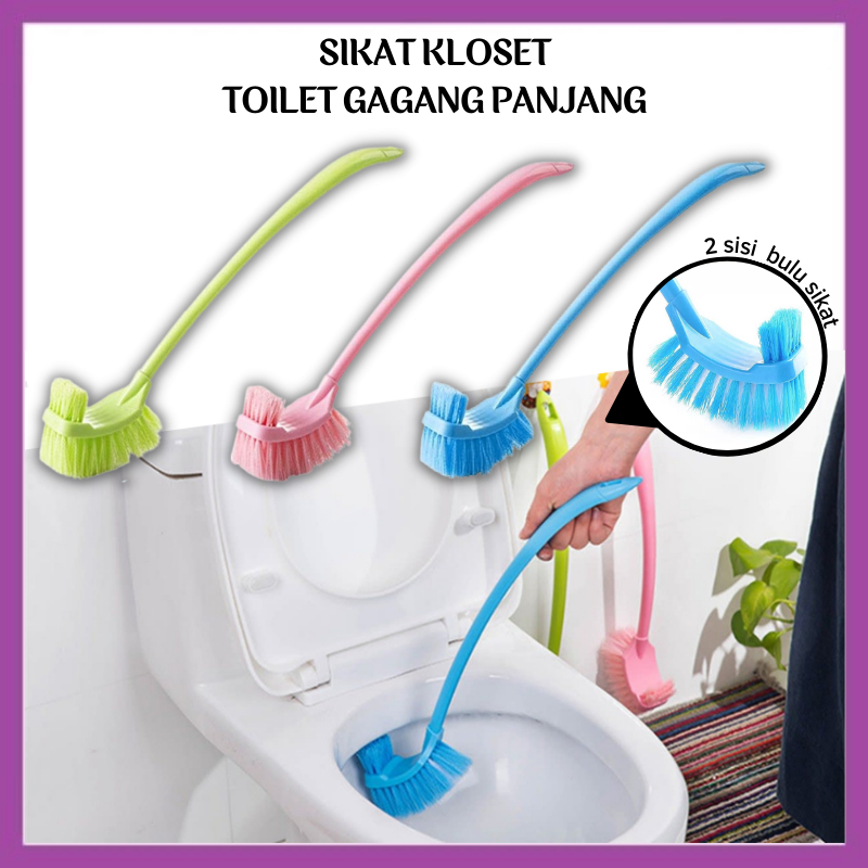 Jual Sikat Kamar Mandi Gagang Panjang Pembersih Kloset Closet WC Toilet ...
