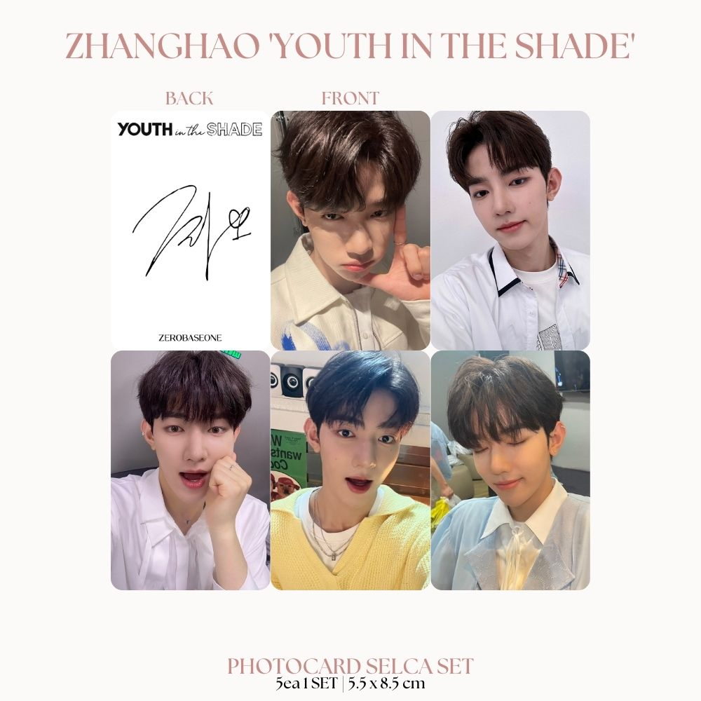 Jual PHOTOCARD ZB1 SELCA YOUTH IN THE SHADE ZEROBASEONE 2SISI (ISI 5 PCS + LAMINASI 2 SISI ...