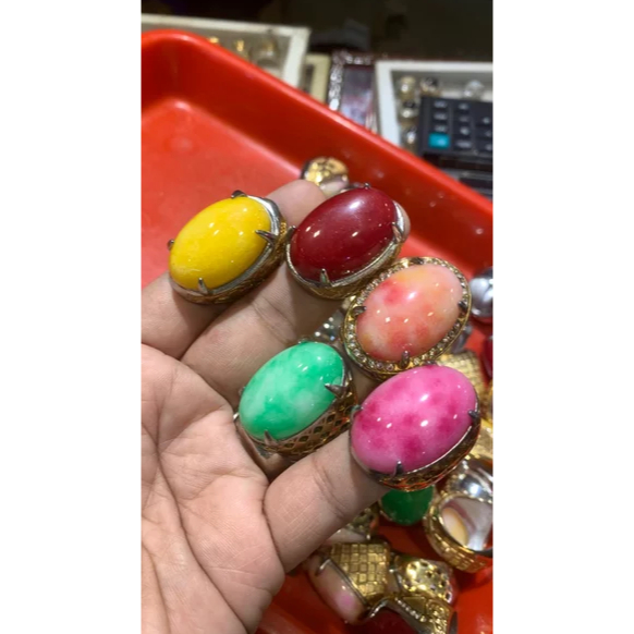 Jual Ikat titanium plus batu giok 20x30 mm harga satuan | Shopee Indonesia