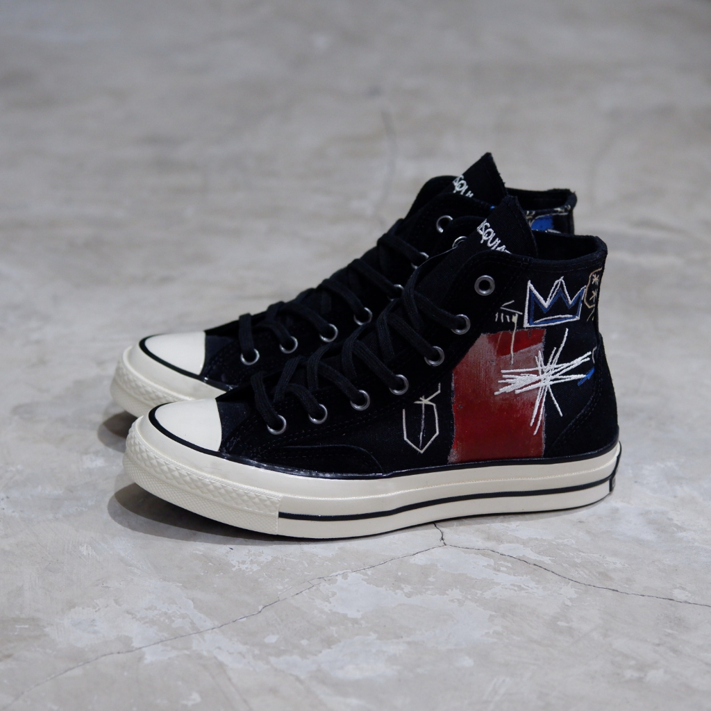Jual JEAN MICHEL BASQUIAT X CONVERSE CHUCK TAYLOR 1970S HI BLACK CT 70 ...