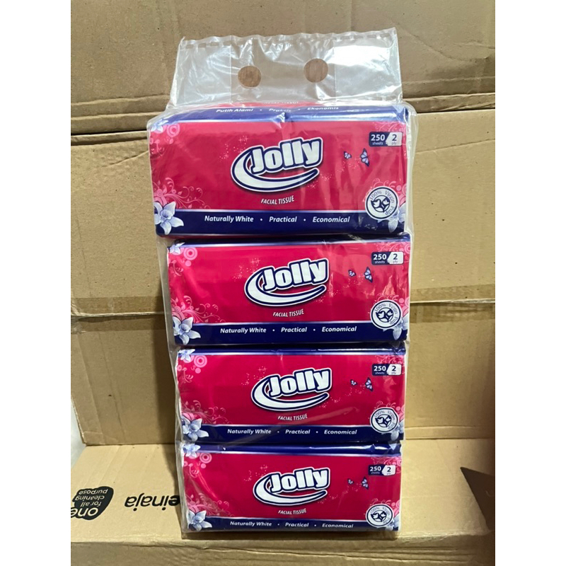 Jual TISSUE JOLLY 250 SHEET PAKET 1 TENTENG ( 4PCS ) | Shopee Indonesia