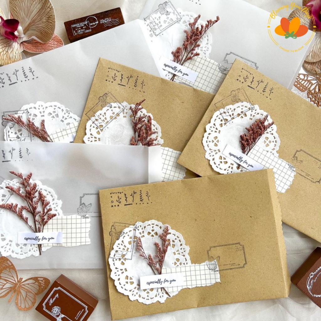 Jual bloomingyourdays Amplop vintage transparan vintage amplop undangan ...