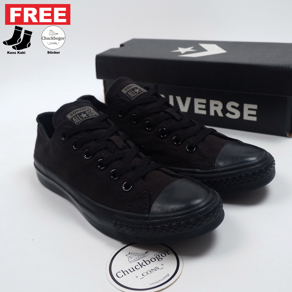 Jual Converse All Star Low Full Black | Shopee Indonesia
