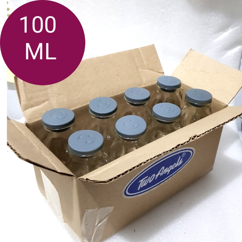 Jual Botol asi 100/ Botol souvenir kaca +Tutup KARET / TUTUP KARET ...