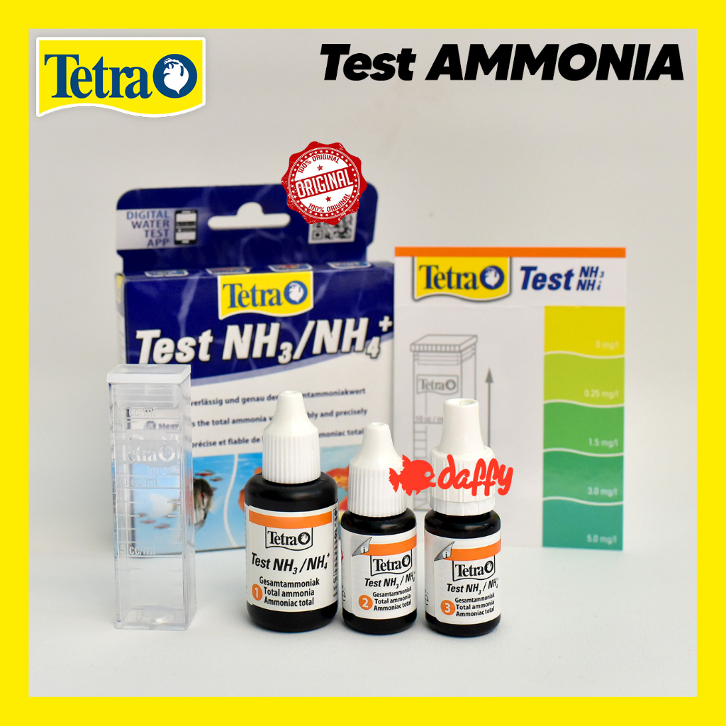 Jual TETRA Ammonia Tester Amonia NH3 NH4+ air akuarium kolam | Shopee ...
