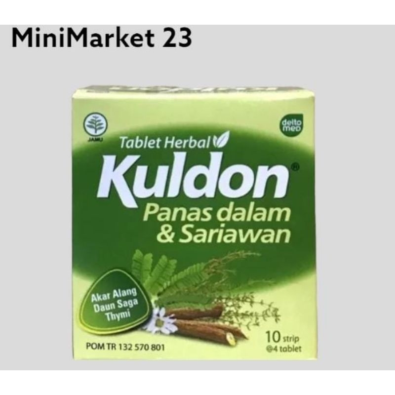 Jual Kuldon Tablet Herbal Panas Dalam dan Sariawan isi 4 Tablet Sachet ...