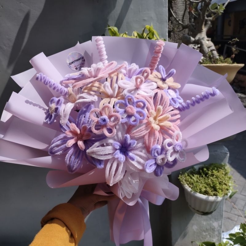 Jual Buket Bunga Kawat Bulu Cantik Murah | Shopee Indonesia