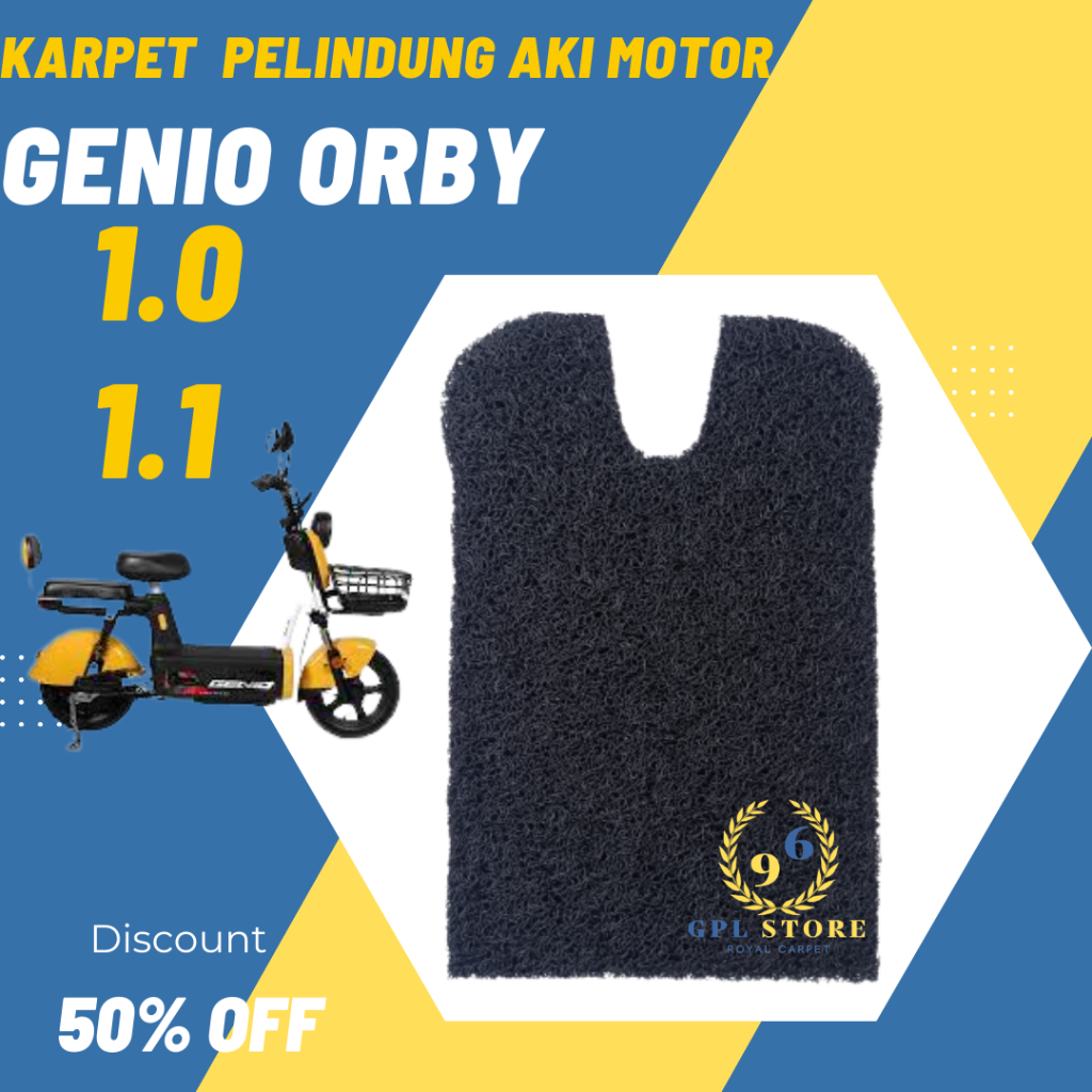 Jual Alas kaki Karpet sepeda motor listrik Genio Orby 1.0 dan Orby 1.1 ...