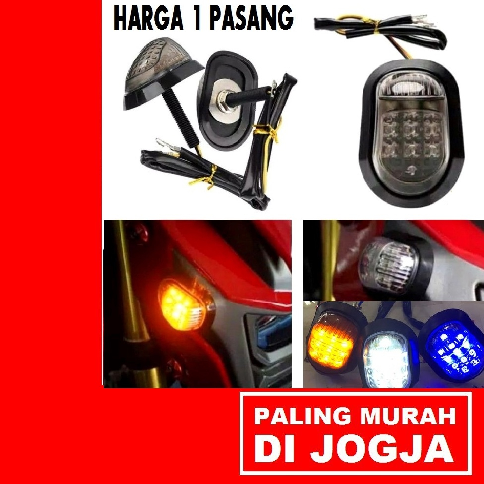 Jual KUL 4CD Sein assy kodok lampu sen universal ninja rr mono klx r15 ...