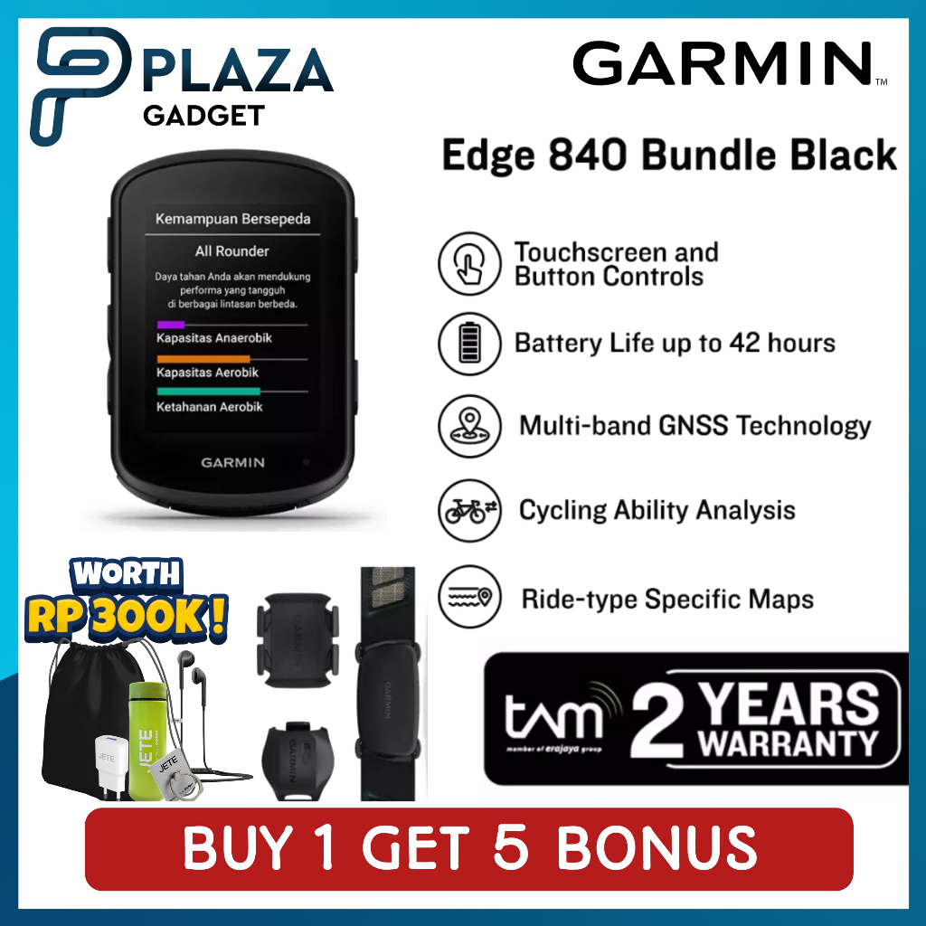 Jual GPS Maps Garmin Edge 840 Bundle Black Garansi Resmi TAM 2 Tahun ...