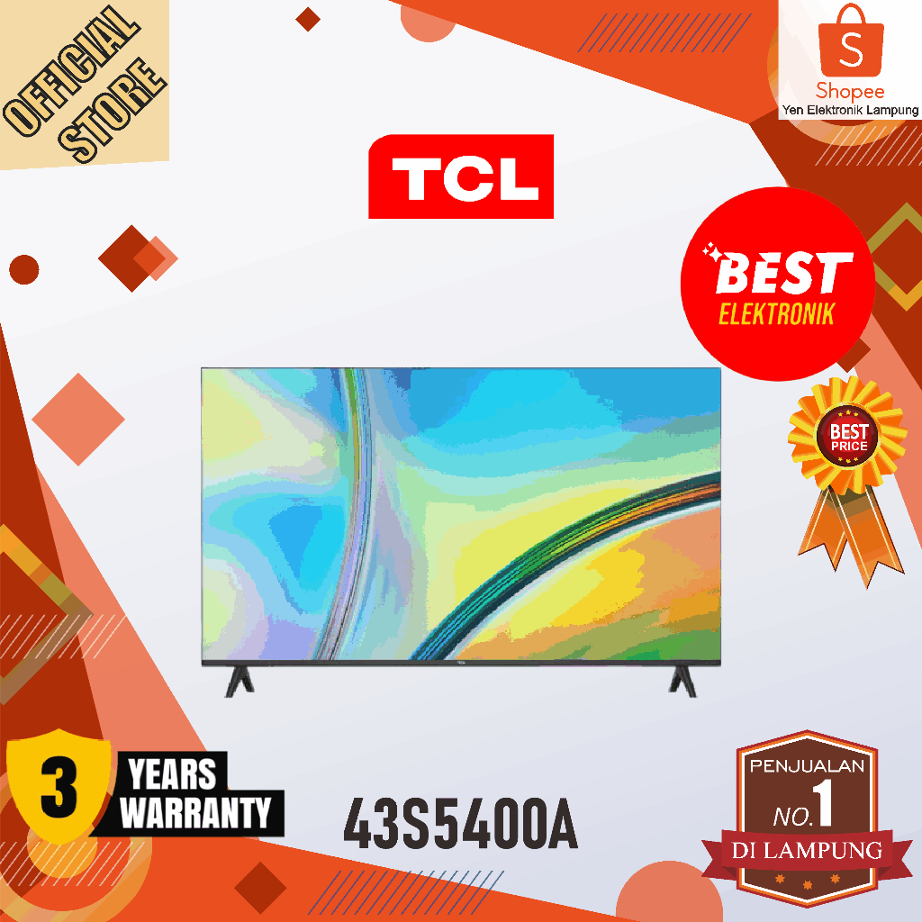 Jual TV TCL 43S5400A Full HD Bezel-Less Design Android LED TV 43 Inch | Shopee Indonesia