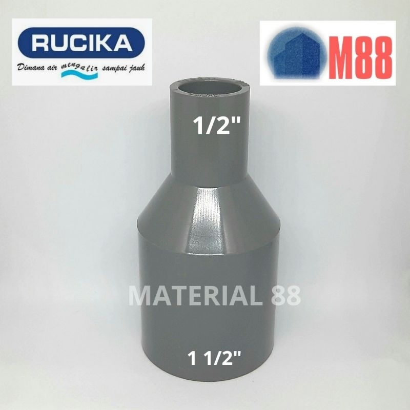 Jual RUCIKA Vlok Sok 1 1/2 x 1/2 AW Increaser Reducer 1 1/2x1/2; 1.5 x ...