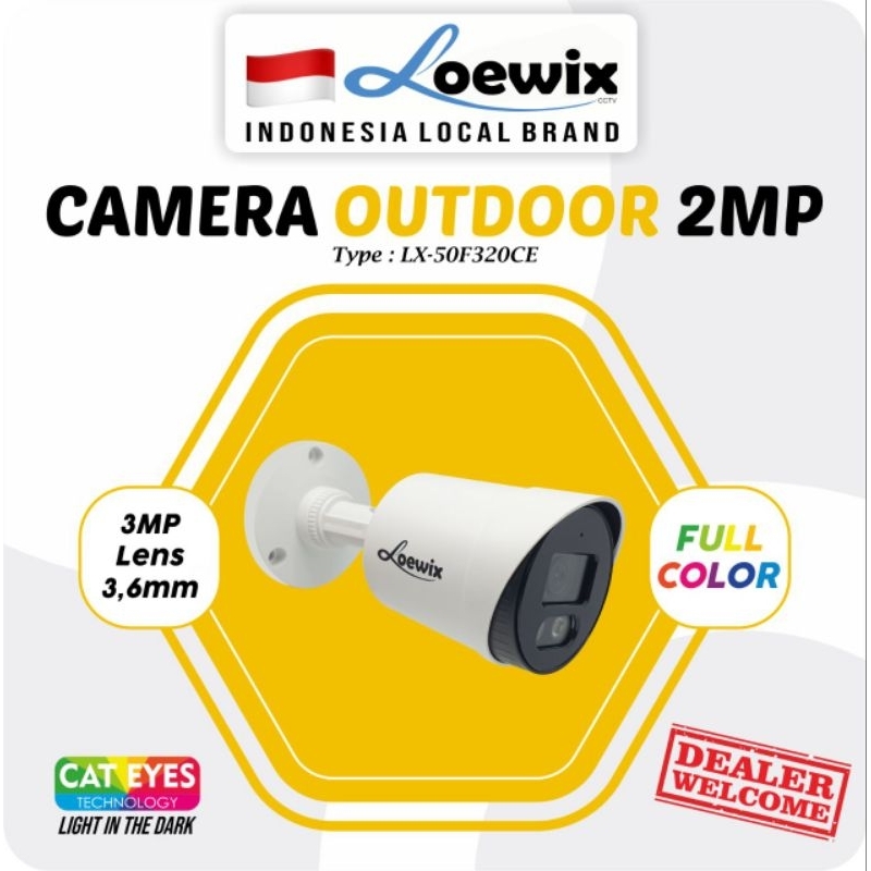 Jual Camera CCTV Outdoor Loewix 2mp ColorVu Full HD 1080p High ...