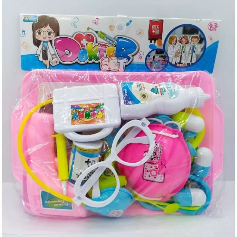 Jual ( JI ) Mainan Anak Alat Dokter Set Plus Nampan Peralatan Dokter MD ...