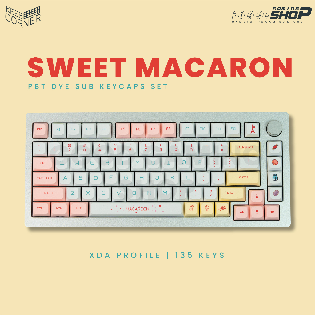 Jual KC Keycaps SweetMacaron XDA 135 Keys | Shopee Indonesia