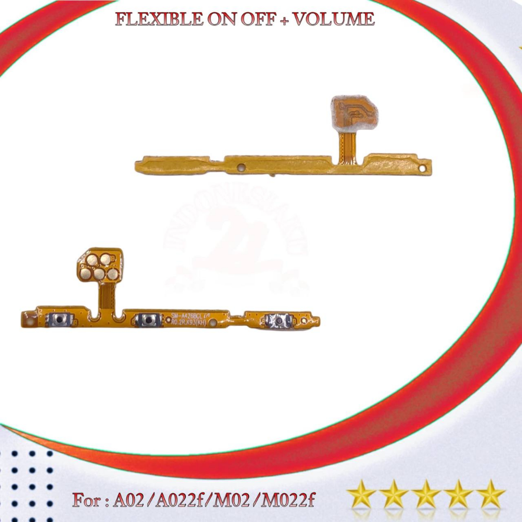 Jual FLEXIBLE ON OFF + VOLUME SAM A02/A022F/M02/M022F/A32 4G/A325F/A42 ...