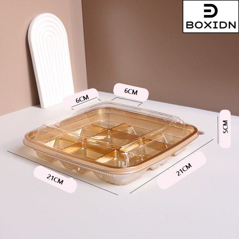 Jual Premium Box Mika Gold Box Mika sekat 9 Box Mooncake sekat 9 box ...