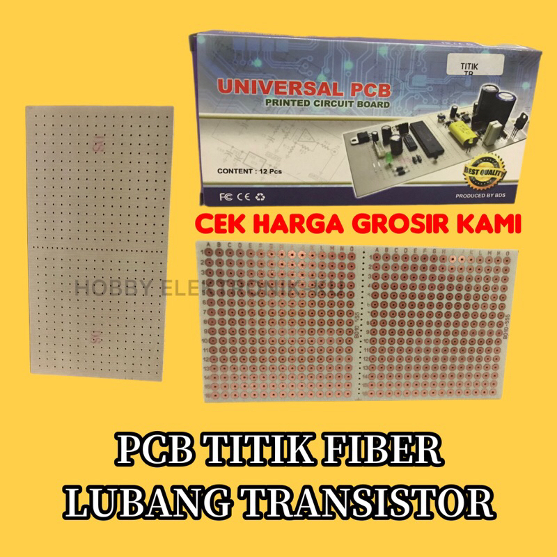 Jual PCB TITIK FIBER LUBANG TRANSISTOR | Shopee Indonesia