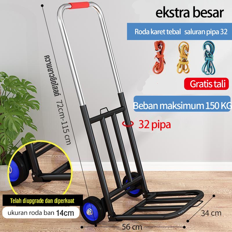 Jual Troley Lipat Bahan Besi Trolley Troli Troly Lipat Besi Galon ...