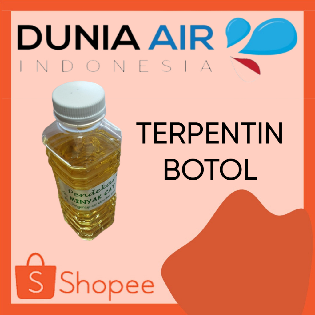 Jual Terpentin Botol Pengencer Cat Minyak Besi dan Kayu | Shopee Indonesia