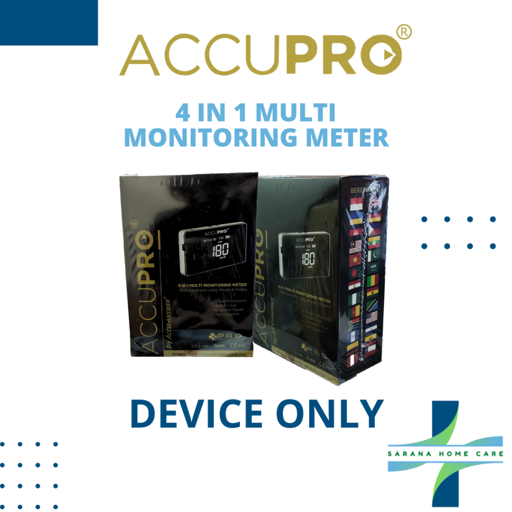 Jual ACCUPRO 4 in 1 Multi Monitoring Meter DEVICE ONLY/cek darah/HANYA ...