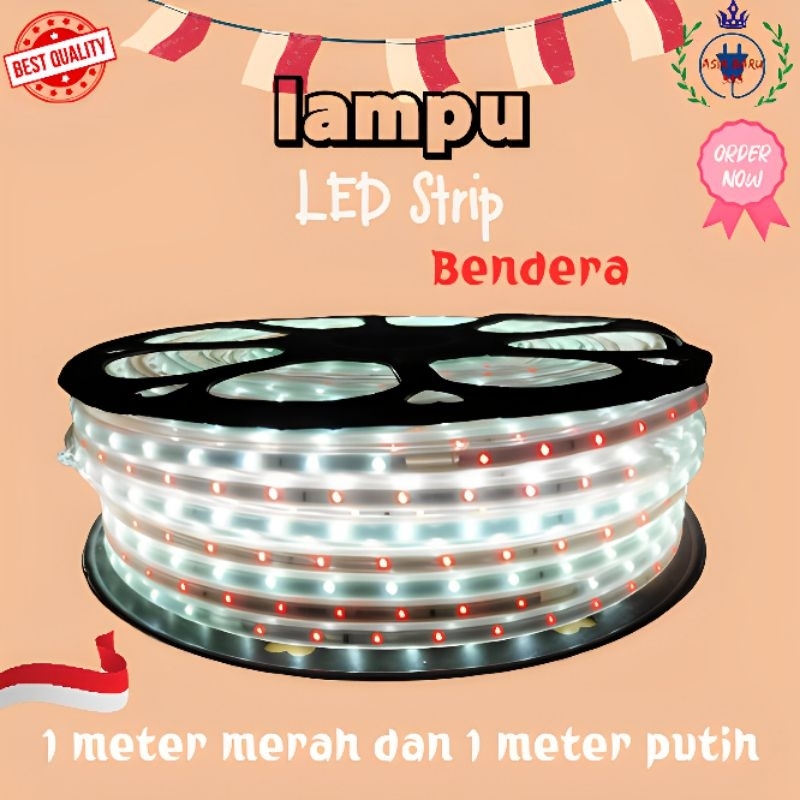 Jual Lampu LED strip merah putih (bendera) | Shopee Indonesia