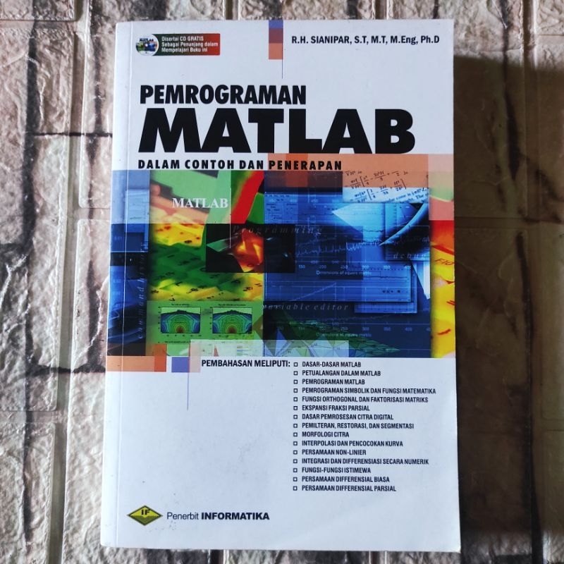 Jual (ori) buku pemrograman matlab dalam contoh dan penerapan | Shopee ...