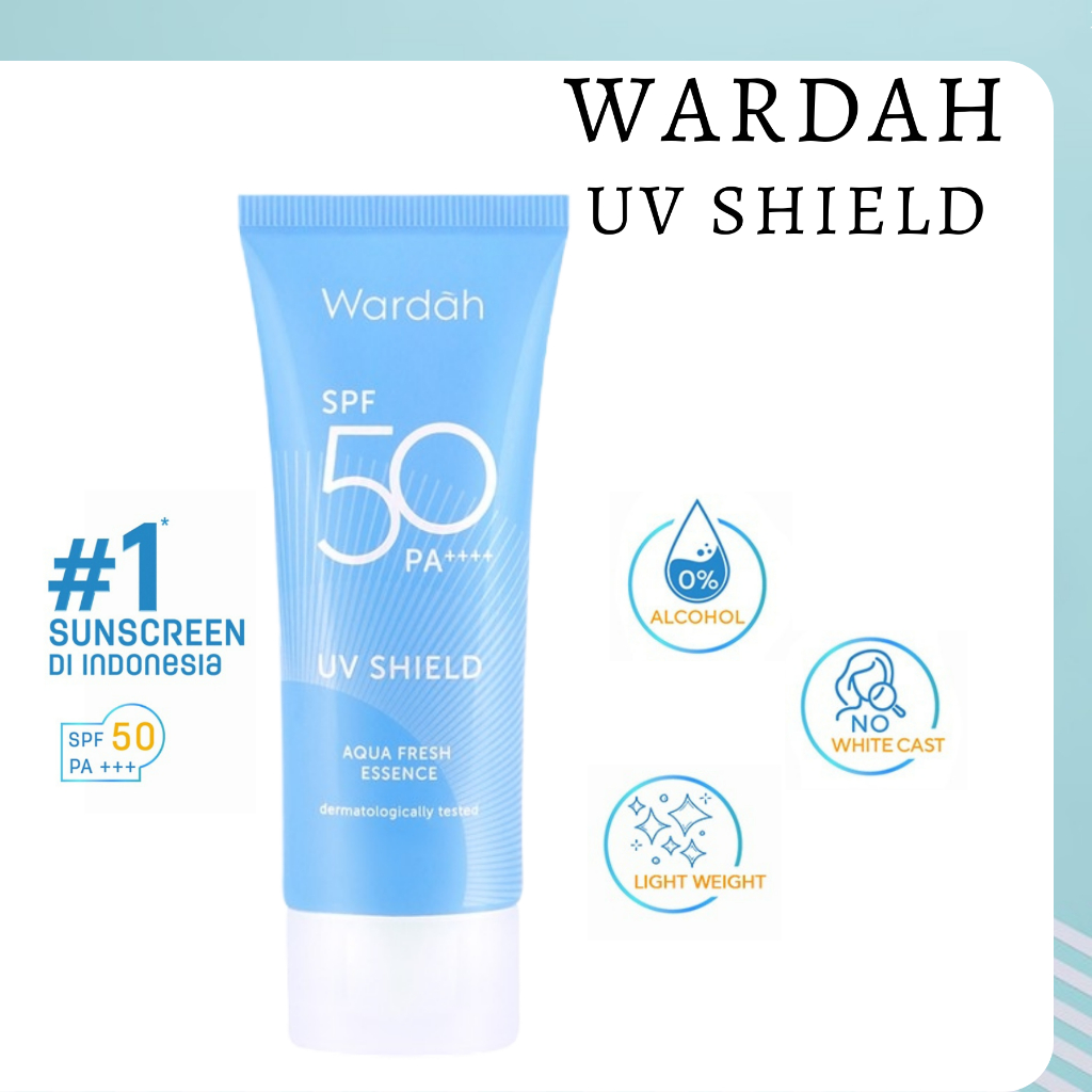 Jual Wardah UV Shield Aqua Fresh Essence SPF 50 PA+++ | Shopee Indonesia