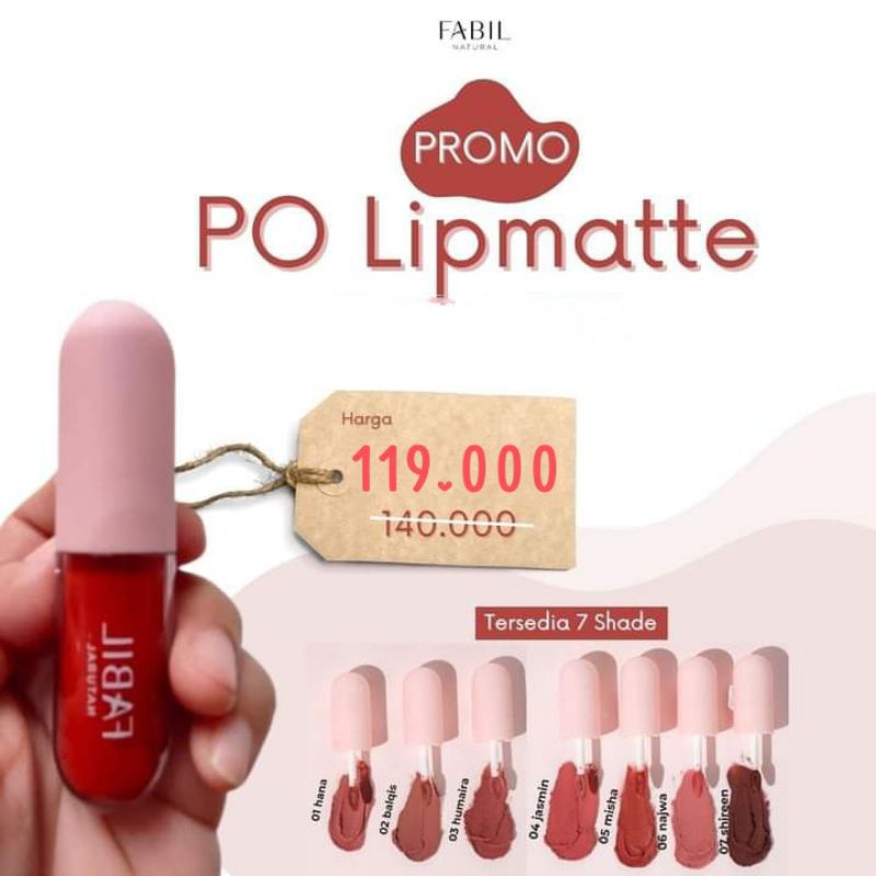 Jual FABIL LIPMATTE MORINGA FABIL | Shopee Indonesia